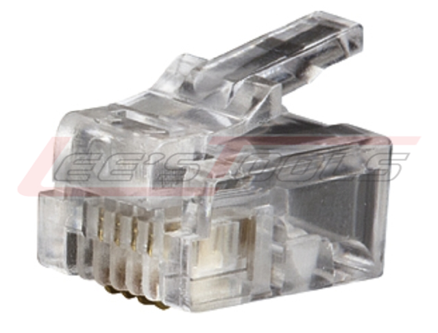 KLEIN VDV826-601 Modular Telephone Plugs RJ11 6P4C, 25-Pack – Lees Tools