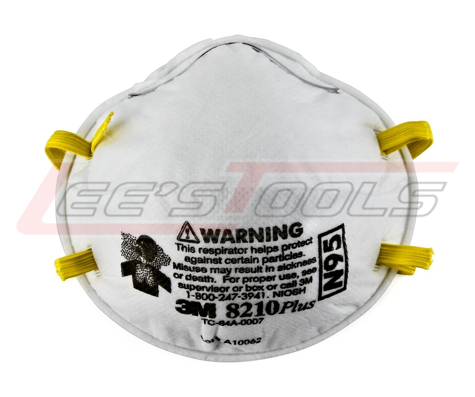 3M 8210PLUS Particulate Respirator 8210Plus, N95 – 1 EACH – Lees Tools