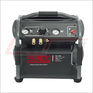 SENCO PC0968N 4.5 GALLON TWIN STACK COMPRESSOR 200 PSI SHUT OFF PRESSU ...